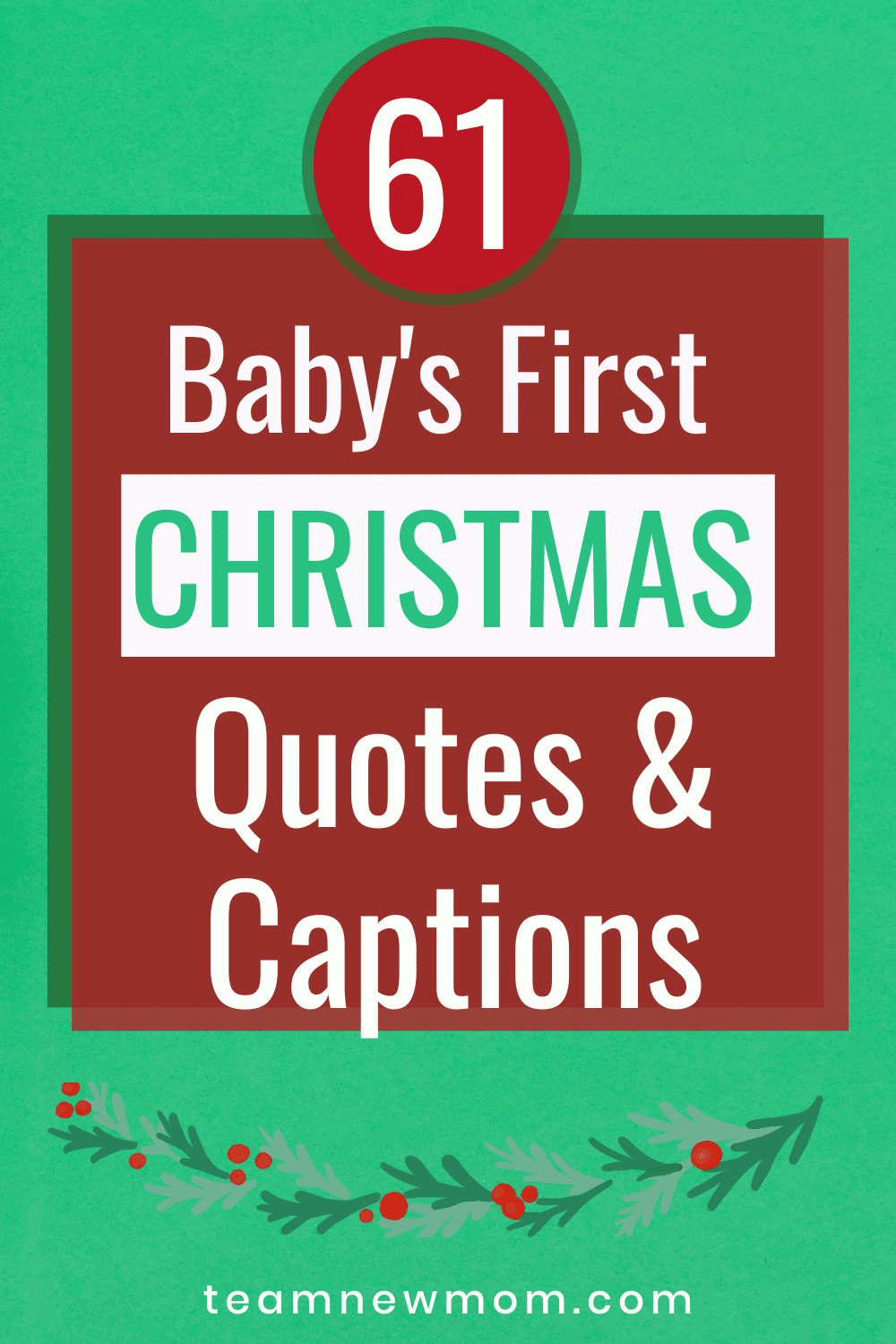 61 Baby s First Christmas Quotes And Captions
