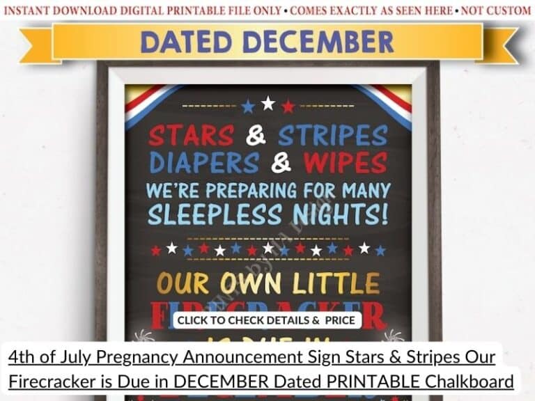 50+ Cute Fourth of July Baby Announcement Ideas