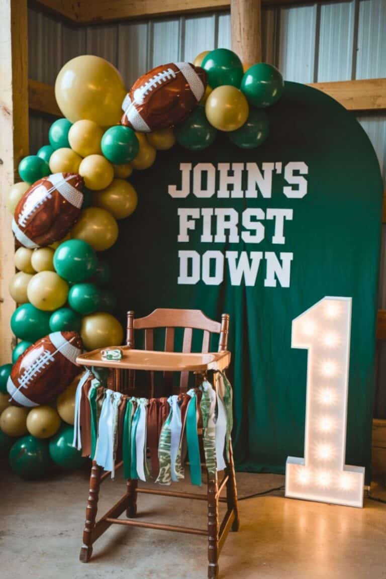 Score Big with This First Year Down Birthday Party Playbook