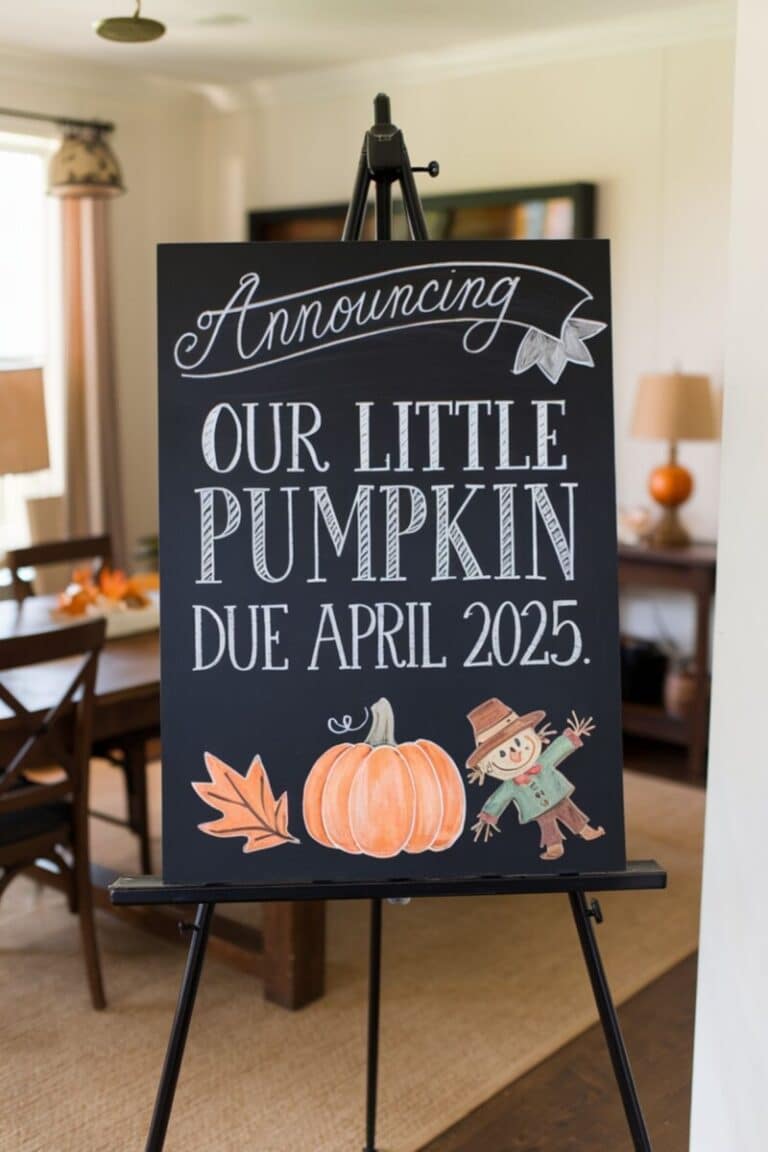 30+ Fun October Pregnancy Announcement Ideas for Fall Baby Reveals