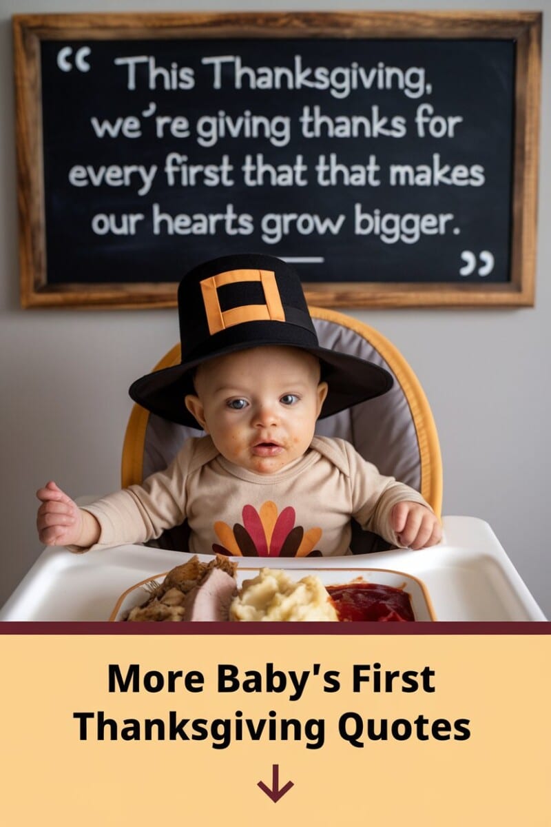 90 Baby’s First Thanksgiving Quotes to Celebrate the Little Moments