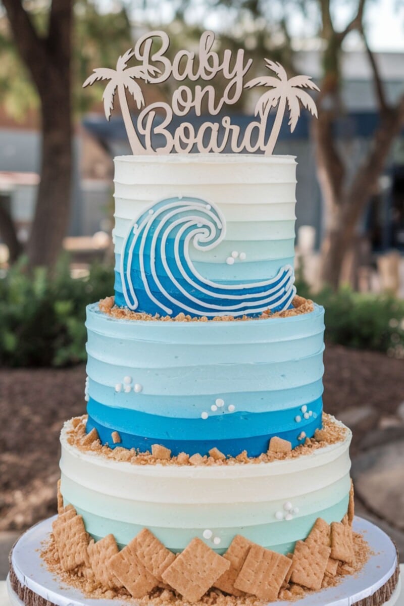 10 Inspiring Baby Shower Cakes for Boys