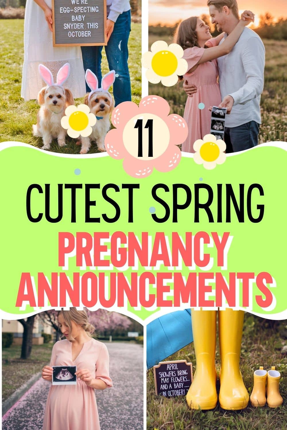 11 Adorable Spring Pregnancy Announcement Ideas You’ll Want to Steal