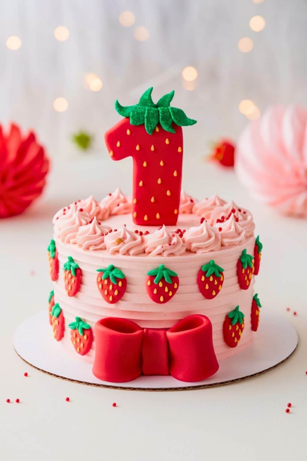 12 Adorable Strawberry Smash Cake Ideas for the Sweetest Berry First ...